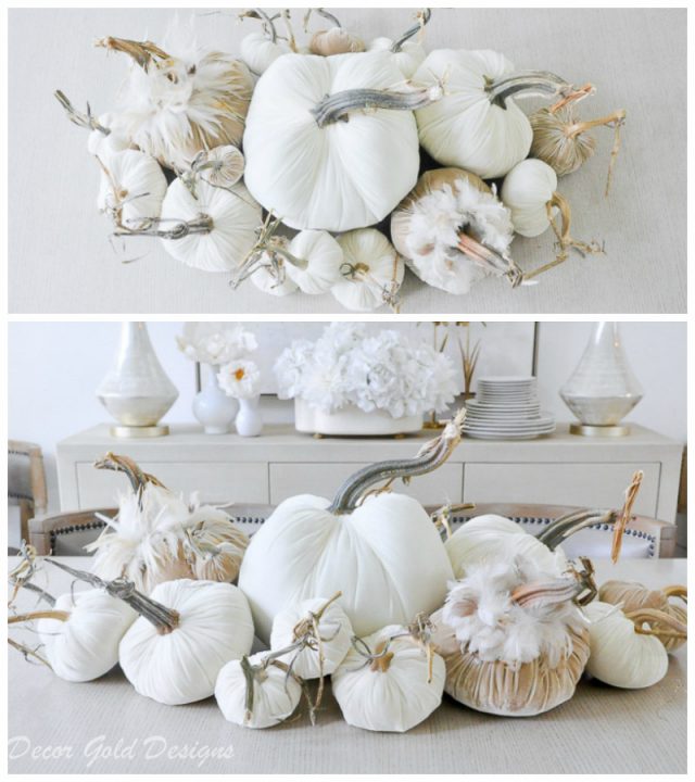 Step by Step Tabletop Pumpkin Styling - Decor Gold Designs